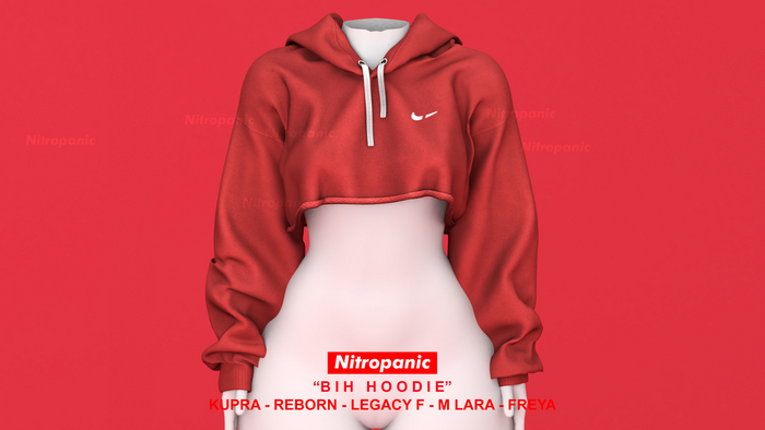 Second Life Marketplace - Nitropanic_Bih Hoodie RED (ADD)