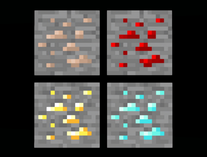 Second Life Marketplace - *6KW* FULL PERM Textures (Seamless Minecraft Ore)