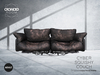 Second Life Marketplace - Crowded Room - Cyber Squishy Couch - Grunge - A
