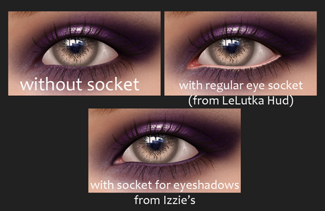 Second Life Marketplace - Izzie's - Eye Sockets for Eyeshadows (LeLutka ...