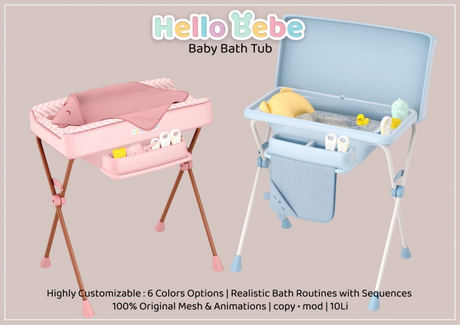 Second Life Marketplace - Hello Bebe - Baby Bath Tub