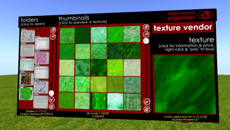 Second Life Marketplace - Bright Texture Organiser - In-world/HUD ...