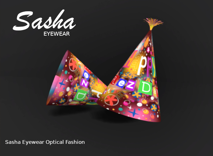 Second Life Marketplace - Happy Rez Day Party Hat by Sasha Eyewear - Unisex