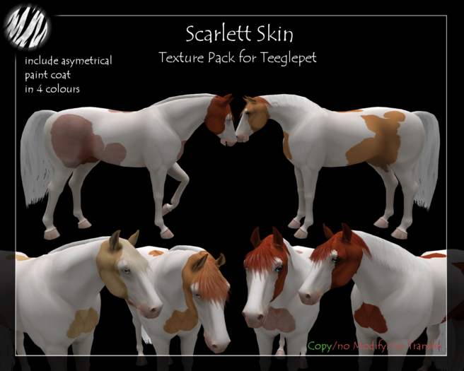 Second Life Marketplace - [SM] "Scarlett" red paint skin