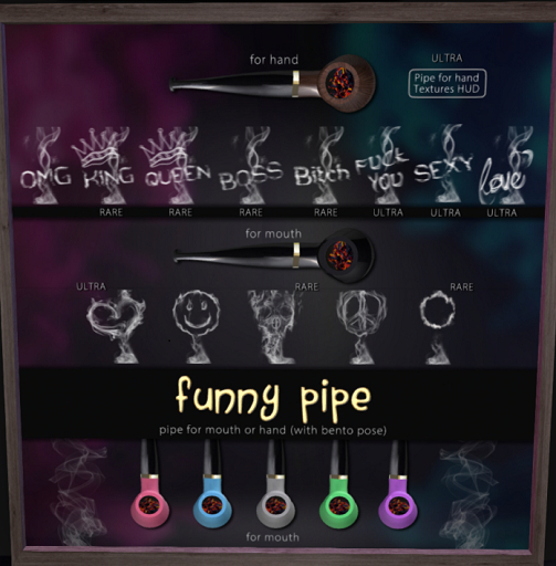 Second Life Marketplace - [Avenge] Funny Pipe (mouth) - pink