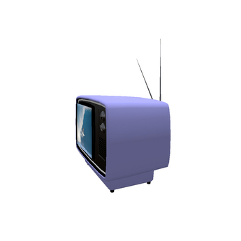 Second Life Marketplace - Retro TV (Pastel Purple) with Youtube Player