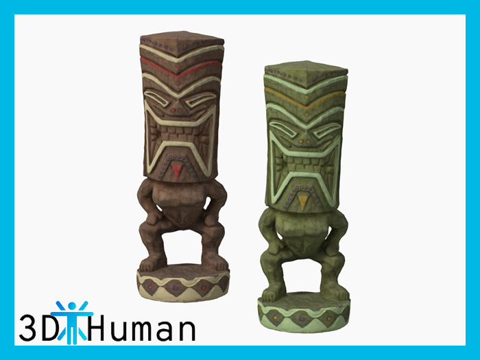 Second Life Marketplace - 3D Human - Hawaiian Tiki Totem FULL PERM MESH