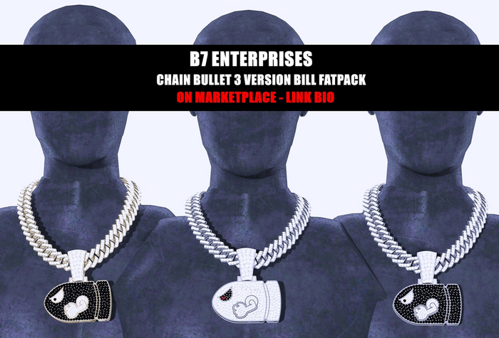 Second Life Marketplace - CHAIN BULLET BILL FATPACK