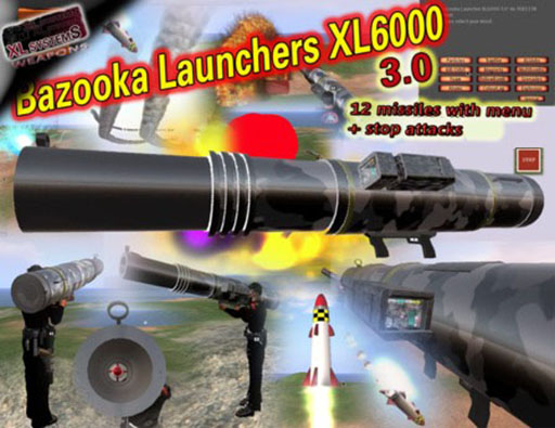 Second Life Marketplace - Bazooka Launchers XL6000 3.0