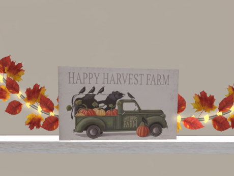 Second Life Marketplace - Happy Harvest Farm Truck Box Sign