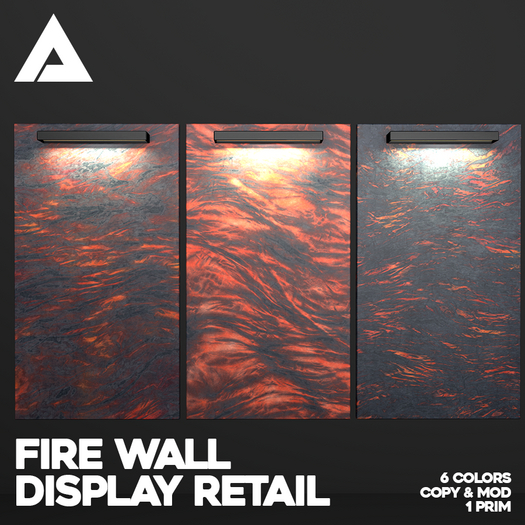 Second Life Marketplace - [ALPHA] FIRE Wall Display Retail