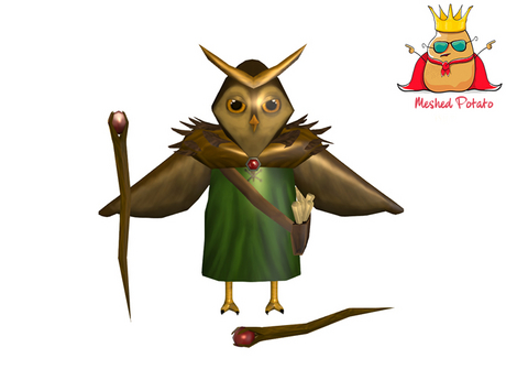 Second Life Marketplace - Meshed Potato - Wizard Owl Full Perm Mesh ...
