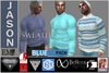 Second Life Marketplace - EMS - JASON SWEATER - 3CP - BLUE PACK
