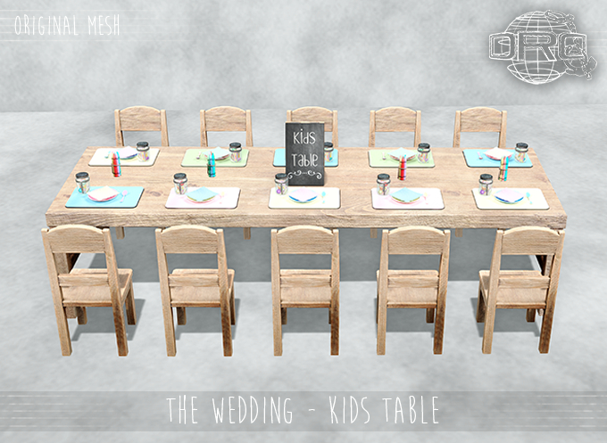 Second Life Marketplace - -DRD- The Wedding - Kids Table