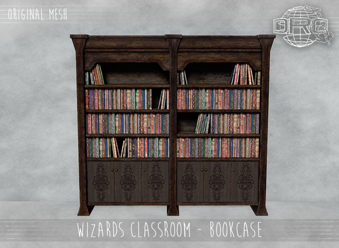 Second Life Marketplace - -DRD- Wizards Classroom - Bookcase
