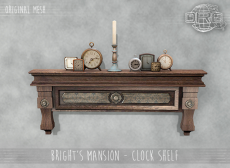 Second Life Marketplace - -DRD- Bright's Mansion - Clock Shelf
