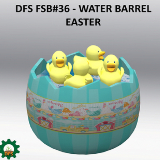 Second Life Marketplace - DFS Water Barrel - Easter (FSB#36)