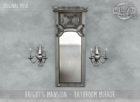 Second Life Marketplace - -DRD- Bright's Mansion - Bathroom Mirror