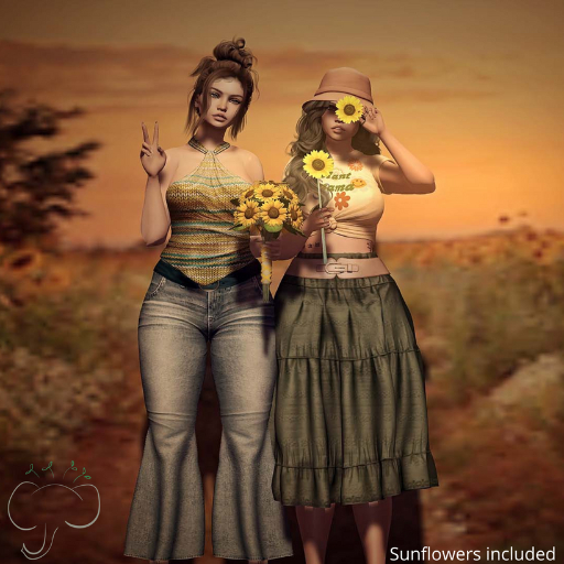 Second Life Marketplace - The Elephant Tree - Here Comes The Sun Pose - Rez