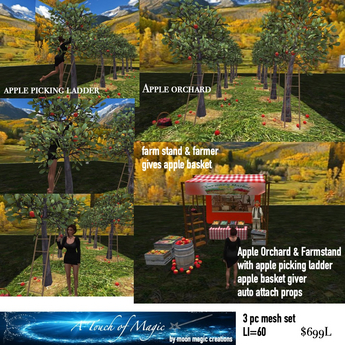 Second Life Marketplace - Apple picking Orchard & Famstand-Box LI=60