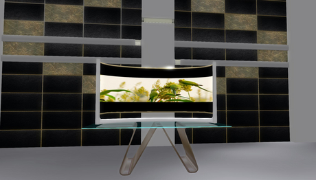 Second Life Marketplace - White Curved Interactive Screen TV