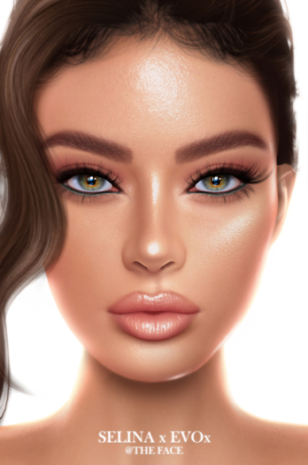 Second Life Marketplace - The Face: *Selina* for EVO X (Sienna VELOUR Tone)