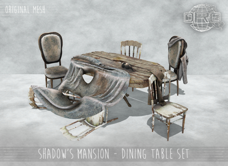 Second Life Marketplace - -DRD- Shadow's Mansion - Dining Table Set