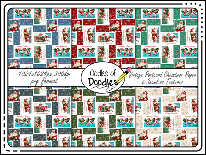 Second Life Marketplace - Oodles of Doodles - Vintage Postcard ...