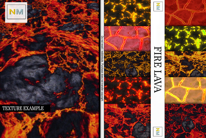 Second Life Marketplace - Fire Lava Textures