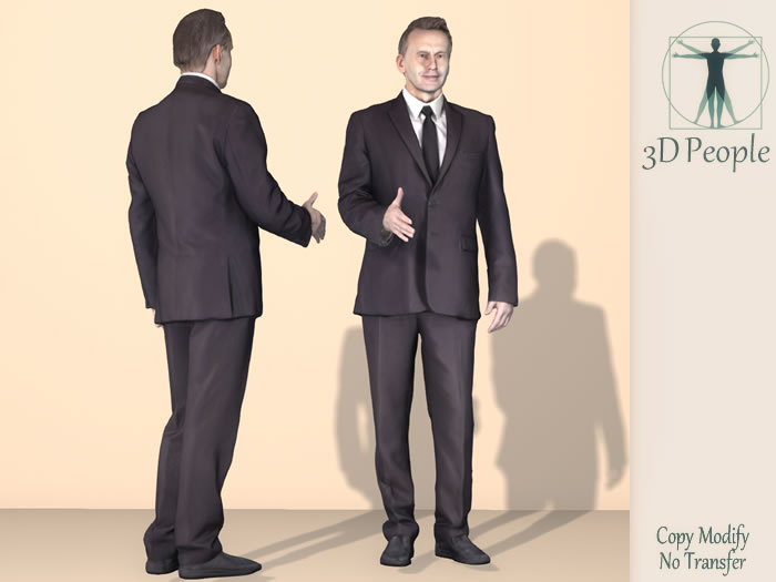Second Life Marketplace - 3D People - Business People - Man Shaking ...