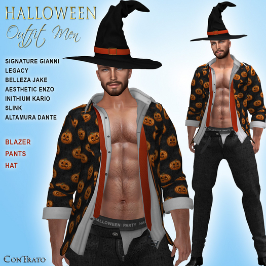 Second Life Marketplace - [ConTrato] Halloween Outfit Men