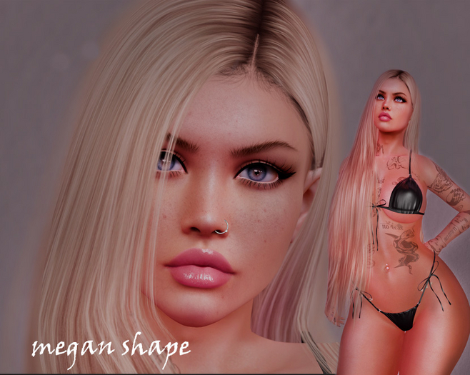 Second Life Marketplace Ls Megan Shape Lelutka Evox Lilly