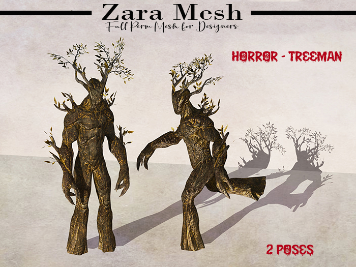 Second Life Marketplace - ZM - Horror - Treeman - FULL PERM MESH