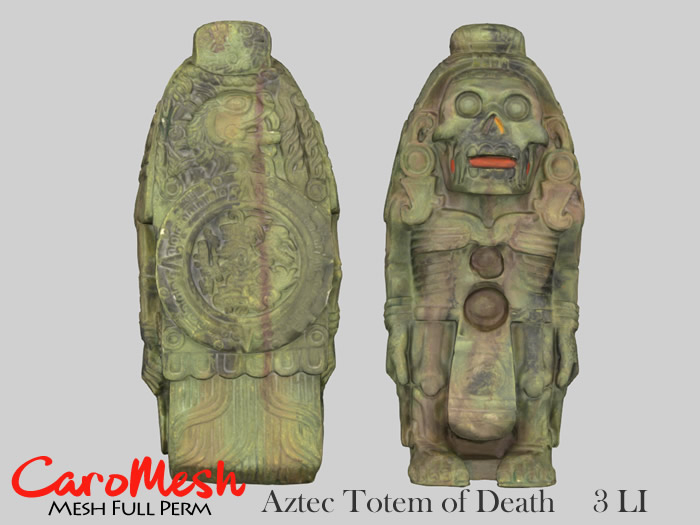 Second Life Marketplace - Caro Mesh Full Perm * Aztec Totem of Death