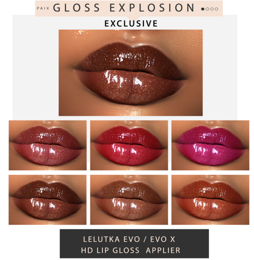 Second Life Marketplace - [DEMO] GLOSS EXPLOSION Lip - leLUTKA EVO ...