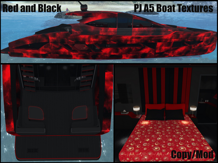 Second Life Marketplace - PJ A5 Red and black textures