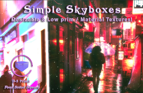 Second Life Marketplace - #Dreamn // Materials Skybox // Cyberpunk w/ neon