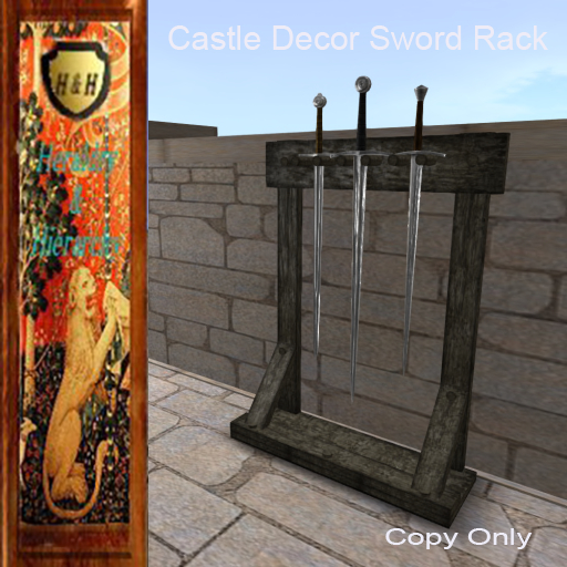 Second Life Marketplace - Long Sword Rack Decoration
