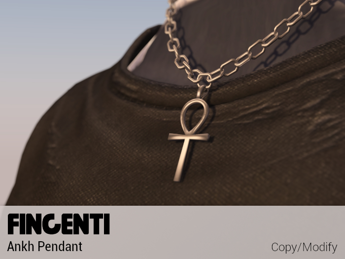 Second Life Marketplace - Fingenti: Ankh Pendant
