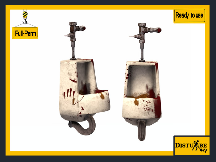Second Life Marketplace - ::DisturbeD:: Horror Asylum - Bloody Urinal ...