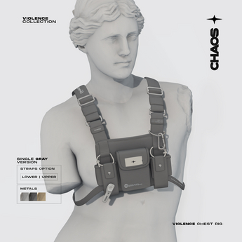 Second Life Marketplace - CHAOS. violence chest rig_gray