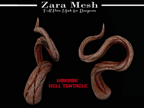 Second Life Marketplace - ZM - Horror - Hell Tentacle - FULL PERM MESH