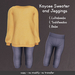 Second Life Marketplace - LeMomo: Kaycee Sweater and Jeggings - Lemon ...
