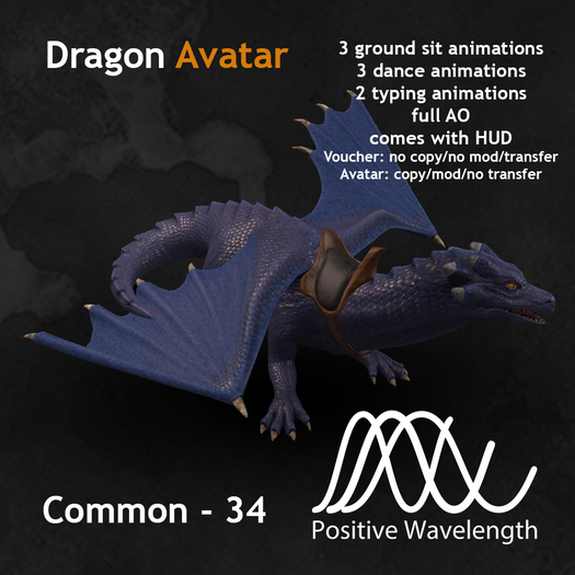 Second Life Marketplace - Dragon Voucher [ Common 34 ] by Positive ...