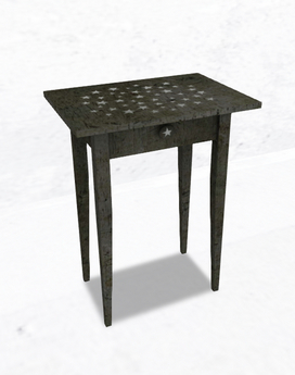 Second Life Marketplace - Halloween Witch Goth Stars Black Wood Low ...