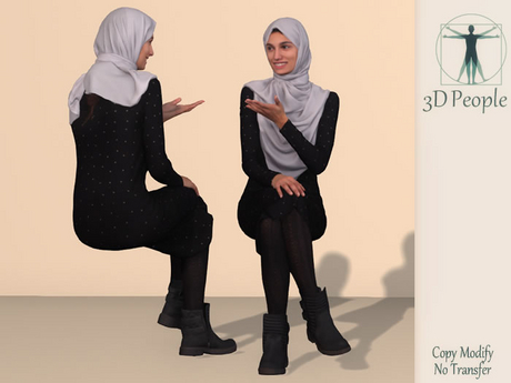 Second Life Marketplace - 3D People - Traditional Arab Muslim Woman (2 LI)