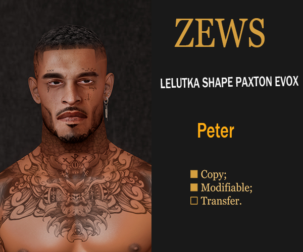 Second Life Marketplace - // Z E W S \\ Peter Shape (Lel Paxton