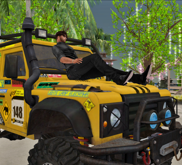 Second Life Marketplace - Leaning on the car Pose Package