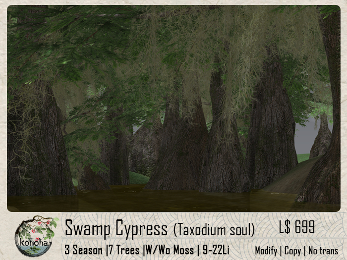Second Life Marketplace - Konoha - Swamp Cypress - Taxodium soul vcp.006