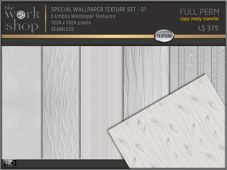 Second Life Marketplace - SPECIAL WALLPAPER TEXTURE SET - 01